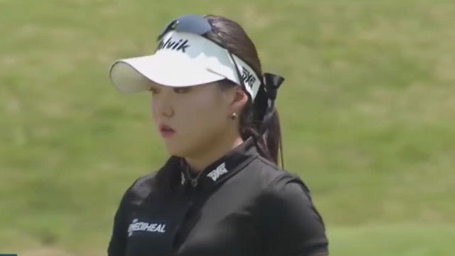 2019 KLPGA 투어 : [E1 채리티 1R] 1오버 파로 경기 마치는 조아영 : SBS Golf