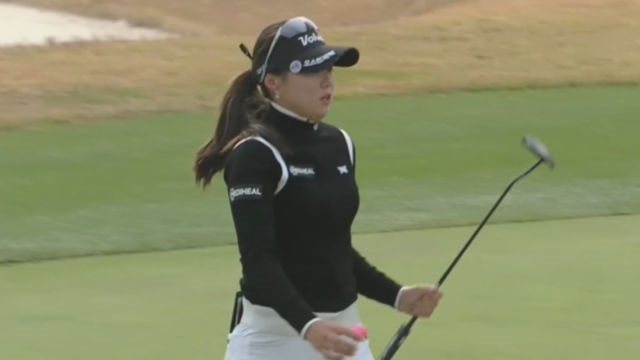 2019 KLPGA 투어 : [ADT캡스 FR] 조아연의 정확한 롱 버디 퍼트 : SBS Golf