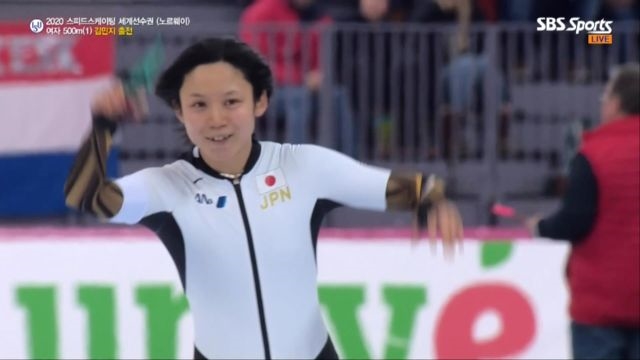 ISU 스피드스케이팅 : 깔끔한 주행, 좋은 기록 남기는 다카기 미호 [세계선수권 여자 500m 1차] : SBS
