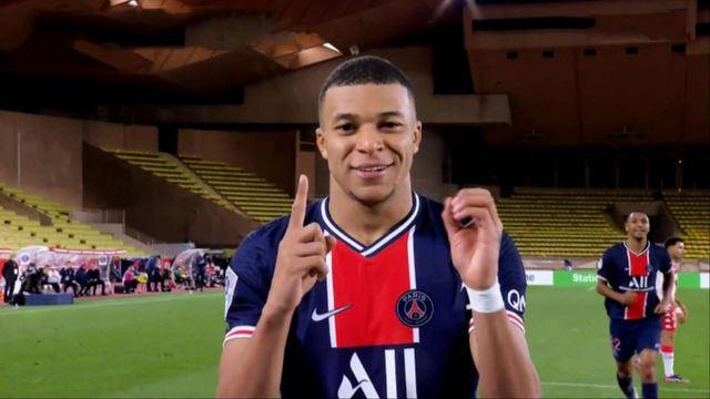 2020-21 프랑스 리그1 : 오프사이드 판정으로 세리머니가 무색해진 음바페 [모나코 vs PSG] : SBS