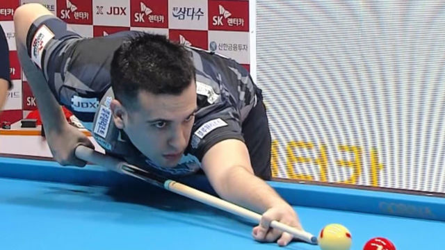 프로당구 PBA투어 : 사파타, 빈틈 없는 경기력...팔라존에 3-0 완승 [월드 챔피언십 32강] : SBS