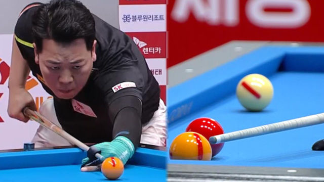 프로당구 PBA투어 : ‘내가 강동궁이다‘ 강자 모랄레스 3-1 가볍게 제압 [월드 챔피언십 32강] : SBS