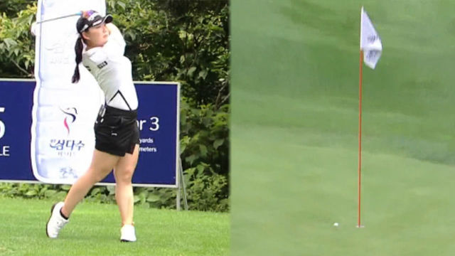 2021 KLPGA 투어 : ‘홀인원이 될 뻔한 샷’ 이다연의 완벽한 플레이 [제주삼다수 1R] : SBS Golf