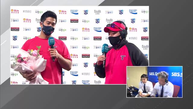 베이스볼S : KBO리그 첫 승! 다카하시 인터뷰 : SBS