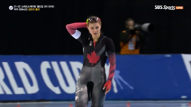 2021-22 ISU 스피드 스케이팅 : 좋은 컨디션 보여주며 퍼스널 레코드 갈아치우는 마샤 허디 [3차 여자 500m] : SBS