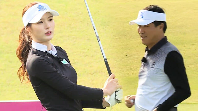 토탈골프 챔피언십 프로 vs 아마 : 박진이의 티 샷 미스, 기회 놓치지 않고 다시 1UP으로 앞서나가는 고교동창팀 : SBS Golf