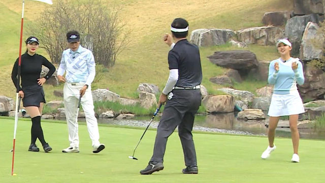 2022 SG골프 더 매치 챔피언십 : ‘숨막히는 퍼팅 대결’ 침착하게 퍼팅 성공하며 1UP으로 앞서나가는 대구팀 : SBS Golf