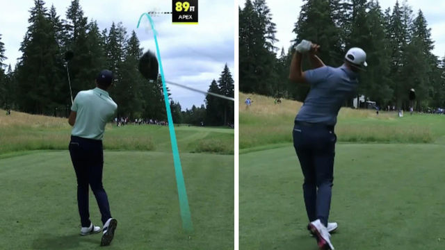 2022 리브 골프 인비테이셔널 : ‘불안한 챔피언조’ 같은 방향으로 향한 오티즈와 존슨의 미스샷 [리브 포틀랜드 FR] : SBS Golf