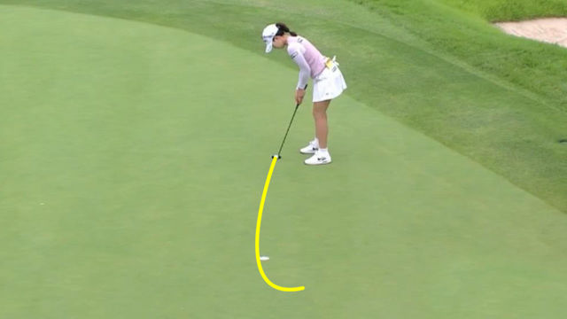 2022 KLPGA 투어 : ‘답답한 흐름’ 안지현의 홀컵 돌아가는 버디 퍼트 [호반 서울신문 FR] : SBS Golf
