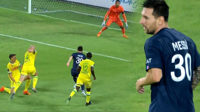 2021-22 프랑스 리그1 : 수비진 추풍낙엽처럼 떨쳐냈지만, 골키퍼 슈퍼세이브에 막히는 메시 [PSG vs 낭트] : SBS