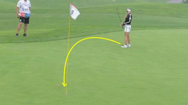 2022 KLPGA 투어 : ‘완벽한 계산’ 그린 경사를 완벽하게 활용하는 조아연 [대유위니아 · MBN 2R] : SBS Golf