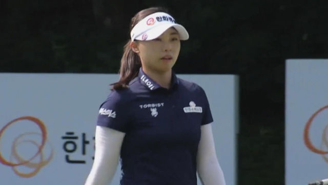 2022 KLPGA 투어 : 3연속 버디! 무서운 기세로 타수 줄여나가는 김지영2 [한화 클래식 2R] : SBS Golf