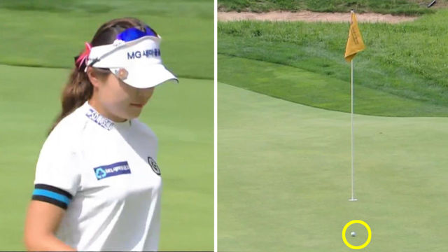 2022 KLPGA 투어 : ‘송곳 세컨샷’ 여유롭게 버디 성공시키는 송가은 [KB금융 1R] : SBS Golf