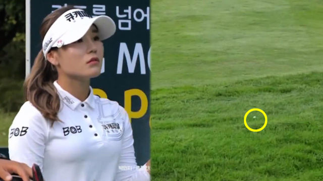 2022 KLPGA 투어 : “나왔어요!” 돌 맞고 돌아오는 황정미 행운의 티샷 [KB금융 1R] : SBS Golf