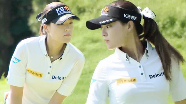 2022 KLPGA 투어 : ‘산뜻한 시작’ 첫 홀 파 기록하는 전인지 [KB금융 2R] : SBS Golf