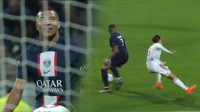 2022-23 프랑스 리그1 : 돌파 방향 알아도 쫓을 수 없는 음바페의 엄청난 속도 [리옹 vs PSG] : SBS