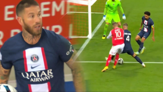 2022-23 프랑스 리그1 : 슈팅조차 허락하지 않는 세르히로 라모스의 단단한 수비 [랭스 vs PSG] : SBS