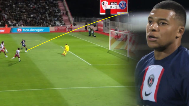 2022-23 프랑스 리그1 : 최고의 득점 기회! 아쉽게 추가골 놓치는 킬리안 음바페 [아작시오 vs PSG] : SBS