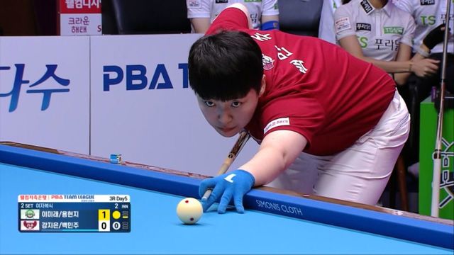 2022-23 프로당구 PBA투어 : 집중력이 상당한 득점, 백민주 샷모음 [PBA 팀리그 3라운드 / 연속득점] : SBS