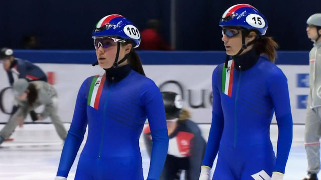 2022-23 ISU 쇼트트랙 : 시종일관 앞서나가며 승리한 이탈리아 [월드컵 1차 혼성계주 2000m] : SBS