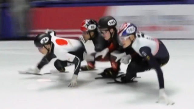 2022-23 ISU 쇼트트랙 : 빈틈을 노려봤던 임용진, 페널티로 도전 마무리 [월드컵 1차 남자 500m] : SBS