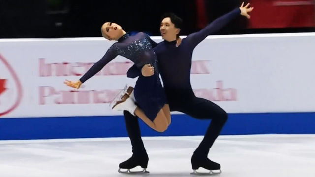 2022 23 Isu 피겨스케이팅 쉽게 받아들이기 힘든 점수 홀리 해리스와 제이슨 챈 그랑프리 2차 아이스댄스 프리댄스