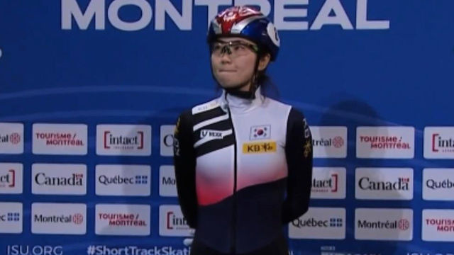 2022-23 ISU 쇼트트랙 : 포기하지 않는 레이스! 동메달을 목에 거는 심석희 [월드컵 1차 여자 500m] : SBS