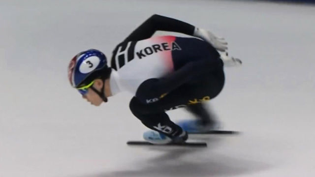 2022-23 ISU 쇼트트랙 : ‘노련한 레이스’ 준결승 진출하는 이준서 [월드컵 1차 남자 500m] : SBS