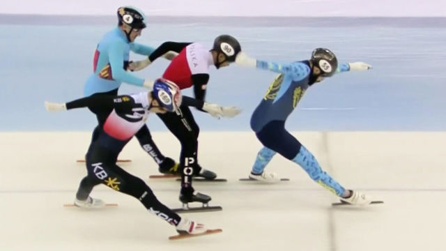 2022-23 ISU 쇼트트랙 : 아쉬운 마무리, 장성우-임용진 결승 진출 실패 [월드컵 3차 남자 500m] : SBS