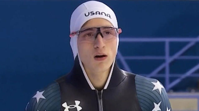 2022-23 ISU 스피드스케이팅 : 0.02초 차이로 동메달 놓치는 조던 스톨츠 [3차 남자 1000m] : SBS