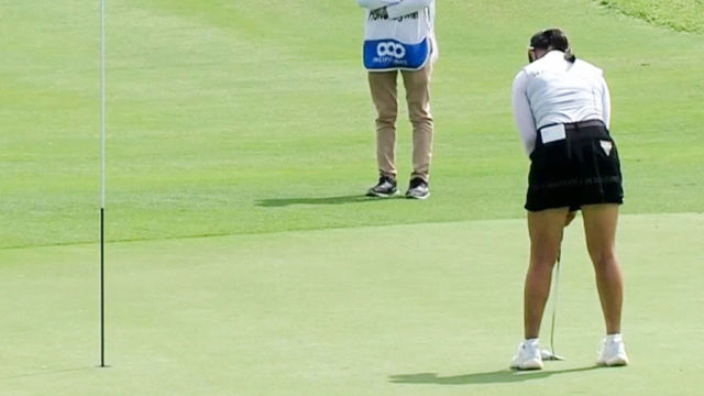 2022 KLPGA 투어 : ‘3홀 연속 버디’ 가파른 상승세 보여주는 박현경 [퍼시픽링스코리아 1R] : SBS Golf