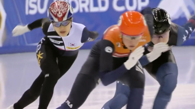 2022-23 ISU 쇼트트랙 : 높았던 스휠팅의 벽, 3위 기록하는 박지윤 [월드컵 4차 여자 500m] : SBS