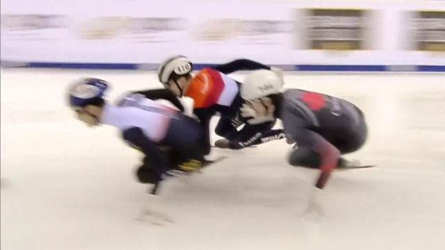 2022-23 ISU 쇼트트랙 : 환상적인 S자 추월! 결승 향하는 장성우 [월드컵 4차 남자 500m] : SBS