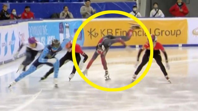 2022-23 ISU 쇼트트랙 : 어드밴스드로 순위결정전 향하는 조던 피에르질 [월드컵 4차 남자 500m] : SBS