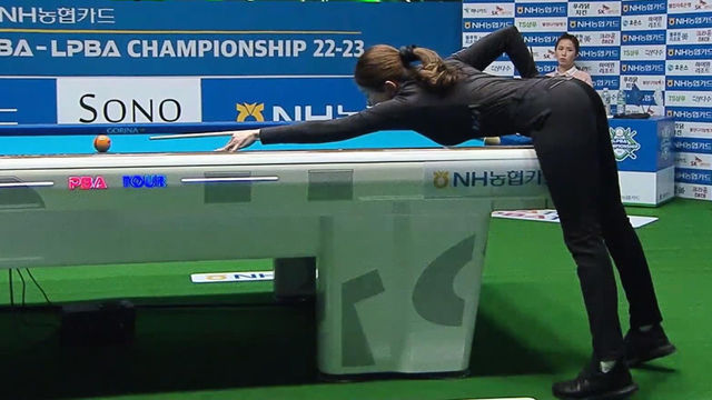 2022-23 프로당구 PBA투어 : 기분좋은 역전승으로 1세트 가져온 김가영 [NH농협카드 LPBA 준결승] : SBS