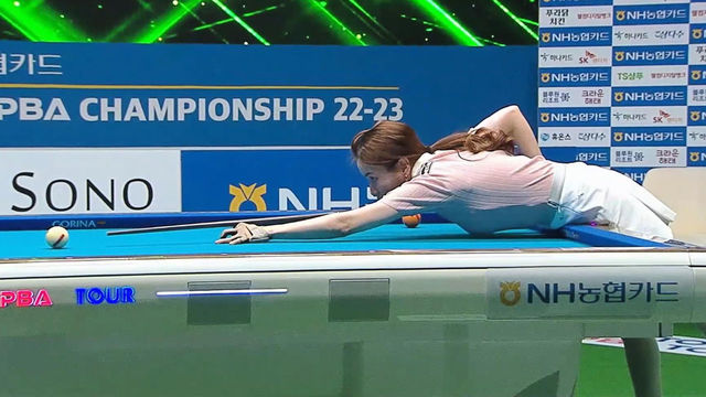 2022-23 프로당구 PBA투어 : 연속 득점으로 좋은 흐름 가져가는 김진아 [NH농협카드 LPBA 준결승] : SBS