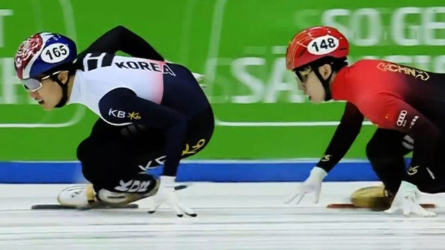 2022-23 ISU 쇼트트랙 : 린 샤오쥔과 경쟁하며 1위로 들어온 김태성 [월드컵 5차 남자 500m] : SBS