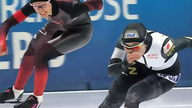 2022-23 ISU 스피드스케이팅 : 치열한 접전, 간발의 차로 앞선 야마네 가코 [5차 여자 500m] : SBS