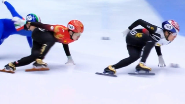 2022-23 ISU 쇼트트랙 : 린샤오쥔에게 추월당해 아쉽게 준결 진출 실패한 김태성 [월드컵 6차 남자 500m] : SBS