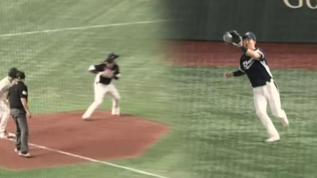 SBS 2023 WBC 월드 베이스볼 클래식 : '사라진 집중력' 2루 허용하는 어설픈 플레이 [대한민국 vs 일본] : SBS