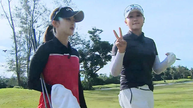 2023 캐리어에어컨 MTN 루키 챔피언십 : 깔끔한 버디 퍼트로 1UP으로 앞서나가나는 윤수아 : SBS Golf