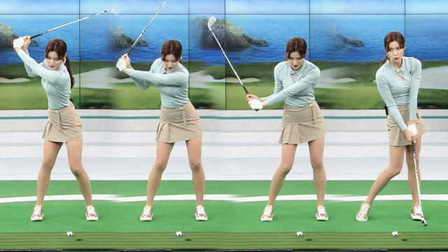 SBS골프 아카데미 : [박진이 레슨] 백스윙 후 하체-상체-손 순으로 내려오기 : SBS Golf