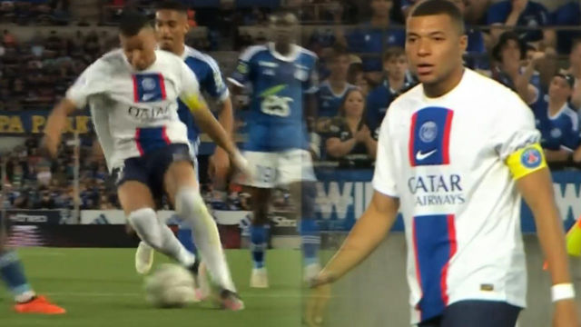 2022-23 프랑스 리그1 : 좁은 공간에서 자유자재, 페널티박스 헤집는 음바페 [스트라스부르 vs PSG] : SBS
