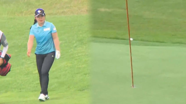 DB그룹 제37회 한국여자오픈 : 날카로운 샷감! 깃대를 때리는 이소영의 세컨 샷 [한국여자오픈 1R] : SBS Golf