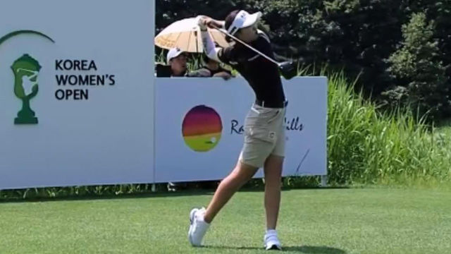 DB그룹 제37회 한국여자오픈 : 오늘도 장타 대결! 240m 가장 멀리 보내는 방신실 [한국여자오픈 2R] : SBS Golf