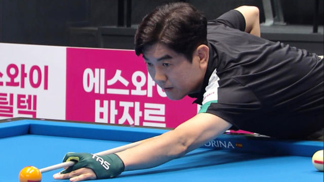 2023-24 프로당구 PBA투어 : 32강전 김재근 연속득점 하이라이트 [에스와이 PBA] : SBS