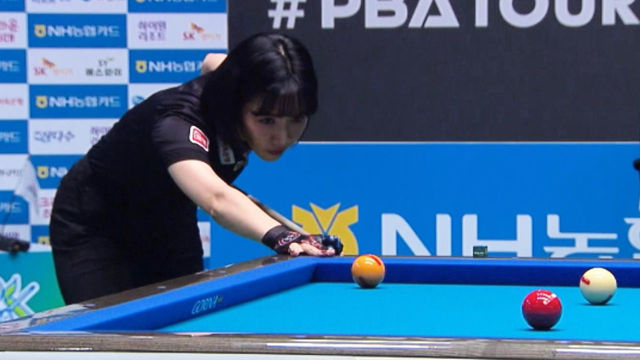 2023-24 프로당구 PBA투어 : 준결승전 최혜미 연속득점 하이라이트 [NH농협카드 LPBA] : SBS
