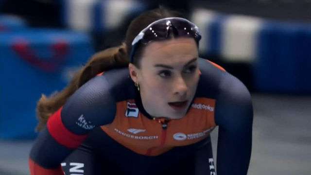 2023-24 ISU 국제빙상대회 : ‘네덜란드 500m 에이스’ 37초대 진입하는 펨커 코크 [월드컵 4차 여자 500m] : SBS