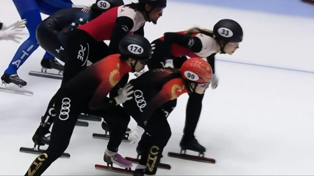 2023-24 ISU 국제빙상대회 : 대회 동안 이어진 부진을 깨는 중국 계주팀 [6차 혼성계주 2000m 순위결정전] : SBS