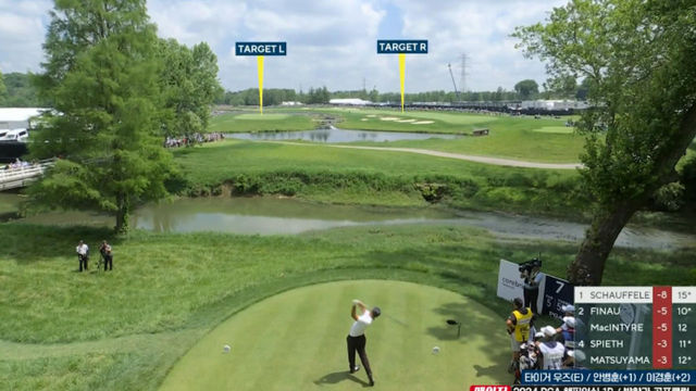 2024 PGA 챔피언십 : 페어 웨이가 2개인 7번 홀에서 버디를 잡아내는 젠더 셔플리 [PGA 챔피언십 1R] : SBS Golf